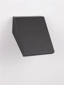 NV 9492620 Venkovní nástěnné svítidlo PARRIS antracitový hliník a čiré sklo LED 8.6W 3000K 220-240V 101st. IP65 - NOVA LUCE