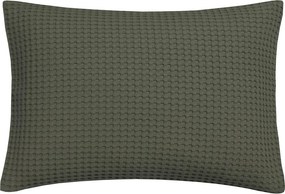 Vandyck Luxusní povlak na polštář Home Piqué waffle 40x55cm Earth green