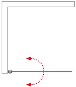 Roth Tower Line obdélnikový sprchový kout 100 x 90 x 201 cm stříbro transparent TCO1/1000_TCO1/900_st_tr Koupelny Bernold