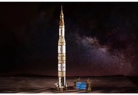Ugears 3D dřevěné mechanické puzzle NASA, Saturn V