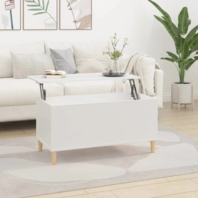 vidaXL Konferenční stolek 90 x 44,5 x 45 cm kompozitní dřevo [819584] Barva: Bílá