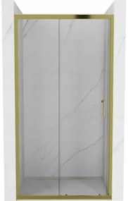 Mexen Apia rozsouvací sprchové dveře 105 cm, Průhledné, Zlatá - 845-105-000-50-00