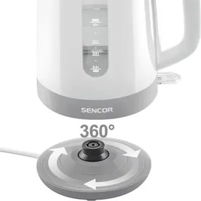 SENCOR SWK 1020WH bílá / Rychlovarná konvice / 2200W / 1L