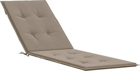 Poduška na polohovací židli taupe (75+105) x 50 x 4 cm 314181