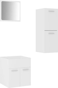 Set koupelnového nábytku bílý dřevotříska 3070991