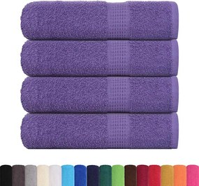Ručníky FROGN 4 ks fialové 50x100 cm 360 g/m² 136879