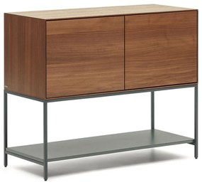 Nízká komoda v dekoru ořechu v přírodní barvě 97,5x80 cm Vedrana – Kave Home