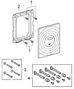 GROHE 38861000 - Ovládací tlačítko SURF 156 × 197 mm lesklý chrom
