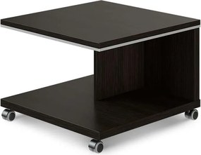 Konferenční stolek mobilní TopOffice 70 x 70 cm, wenge