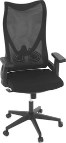 Ergonomická kancelářská židle SOSA - černá síťovina