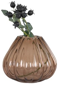 Hnědá váza, 20x16 cm