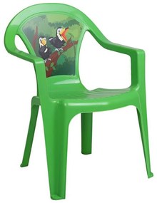 STAR PLUS Dětský zahradní nábytek - Plastová židle zelená