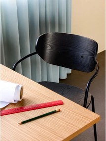 Černá kovová jídelní židle s područkami/stohovatelná Arch – Hübsch