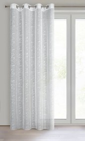 ZÁCLONA NA KROUŽCÍCH REVA 140X250 CM VZOROVANÁ