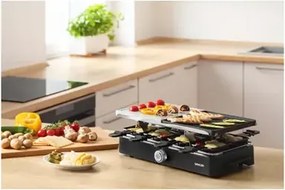 SENCOR SBG 0260BK černá / Rakletovací gril / 1400 W / 8 pánviček + 8 š