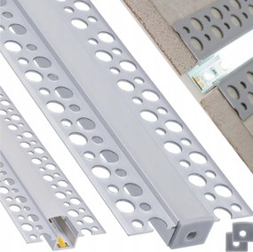 BERGE LED hliníkový profil zapuštěný 2m - sada