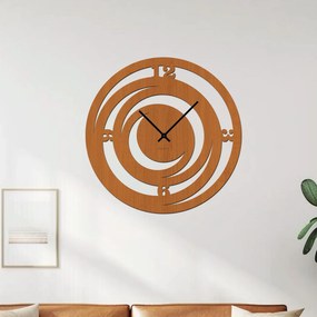 dřevo života Dřevěné hodiny TWIST Zvolte barvu dekoru: Třešeň, Zvolte velikost hodin (cm): 50x50, Barva ručiček: Černé