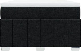 Box spring postel s matrací černá 120x190 cm textil 3285458