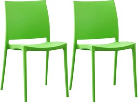 Sada 2 ks židle Meton – zelená