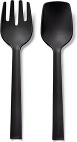 BLIMPLUS Příbor na servírování salátu Paestum Carbon Black / 29 cm / b