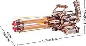 RoboTime 3D dřevěná mechanická skládačka Rotační kulomet