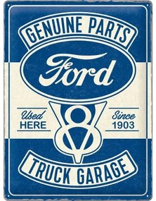 Postershop Plechová cedule: Ford V8 Truck Garage - 30x40 cm