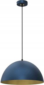 Závěsná lampa Beta Navy Blue/gold 1xE27 35 cm stylová, modro-zlatá