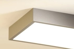 Stropní LED svítidlo Mivvy KAPA 176 x 264 mm stmívatelné DALI - 1210 lm, 3000 K, šedá