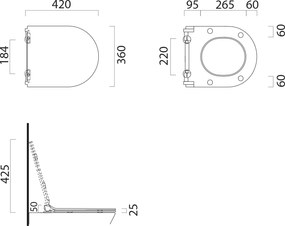 GSI GSI, KUBE X, NORM WC sedátko Soft Close SLIM, duroplast, bílá, MS76SN11