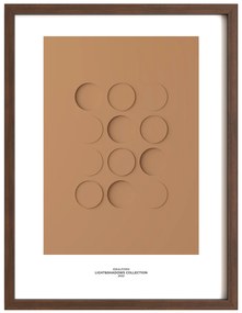 Idealform Poster no. 4 Shadow forms Barva: Terracotta, Velikost: 300x400 mm