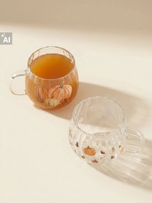 Sinsay - Hrníčky s podzimním motivem, 2 ks - oranžová
