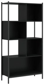 Knihovna černá 72 x 28 x 172 cm kompozitní dřevo