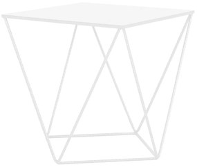 OnaDnes -20% Nordic Design Bílý kovový konferenční stolek Deryl 55 x 55 cm