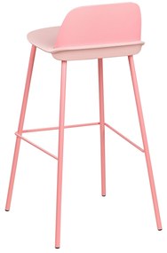 Sada 4 barových židlí růžové MORA Beliani