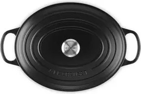 Le Creuset Signature Oválný hrnec s poklicí 35 cm černá