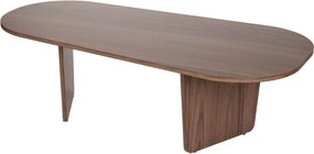 Designový konferenční stolek Nephrite 130 cm vzor ořech