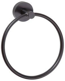 Sapho, X-ROUND BLACK držák ručníků kruh, černý, XR411B