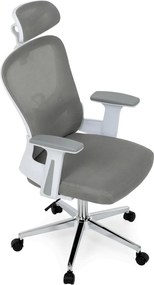 Ergonomická kancelářská židle EMILIE - šedá síťovina