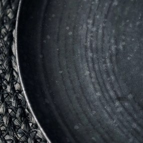 Mělký talíř House Doctor PION P.28,5cm černohnědý