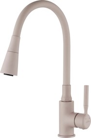 Invena Hula, vysoká dřezová baterie 2-funkční, béžová, INV-BZ-85-P03-L