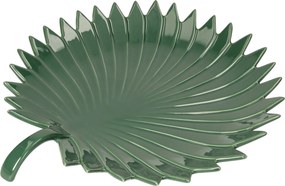 Talíř Jungle Leaves 35cm zelený
