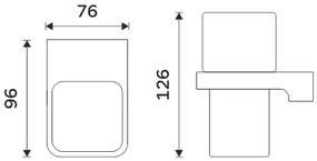 Nimco Držák na kartáčky MAYA - MA 29058H-26