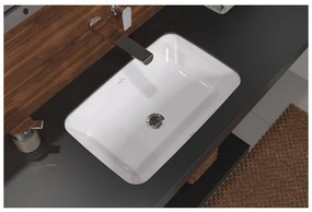 Villeroy & Boch ARCHITECTURA - Zápustné umyvadlo, 560x360x180 mm, s přepadem, bílá alpin 5A776001