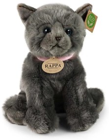 Rappa Plyšová kočka šedá 25 cm ECO-FRIENDLY