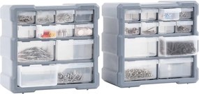 Organizéry s 12 zásuvkami 2 ks 26,5 x 16 x 26 cm 147582