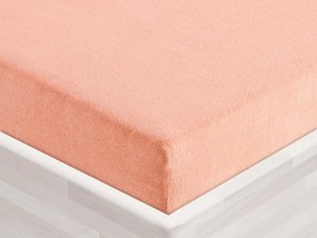 Froté napínací prostěradlo FR-005 Světle broskvové 200 x 200 - výška 20 cm