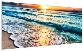Obraz mořské pláže (100x40 cm)