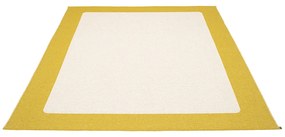 Oboustranný vinylový koberec Pappelina ILDA Mustard/Vanilla velikost: 180x180cm