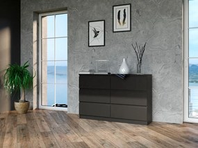 FALCO Komoda Malvína M6 120 černá
