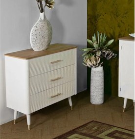 Designová komoda Gerlinde 78 cm bílá